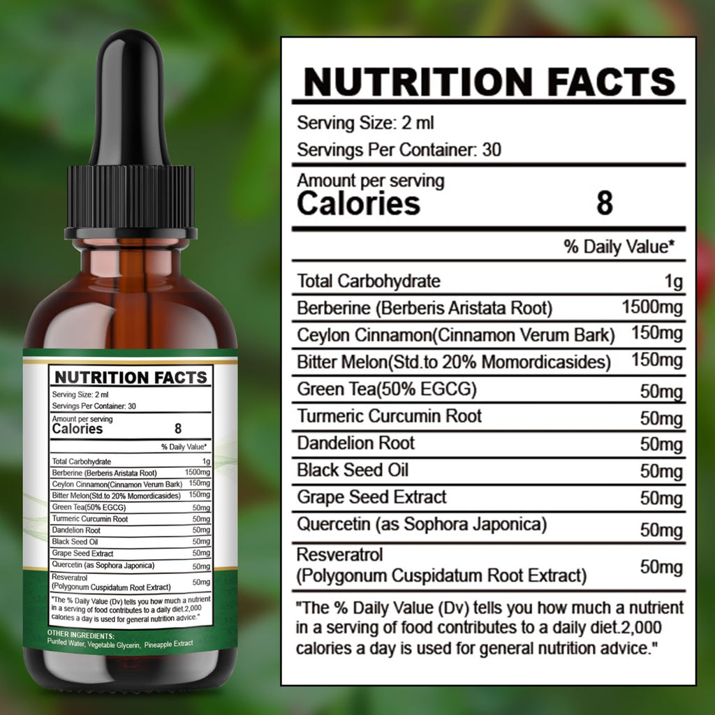 Berberine drops for daily health boost