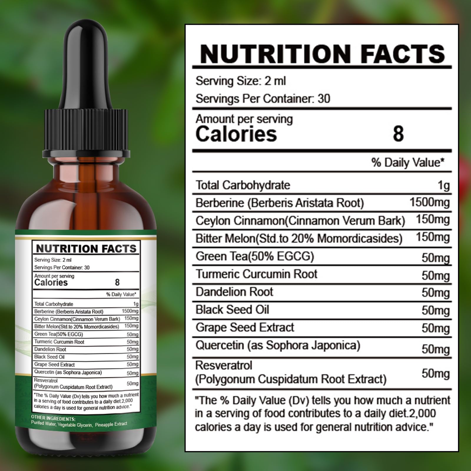 Berberine drops for daily health boost