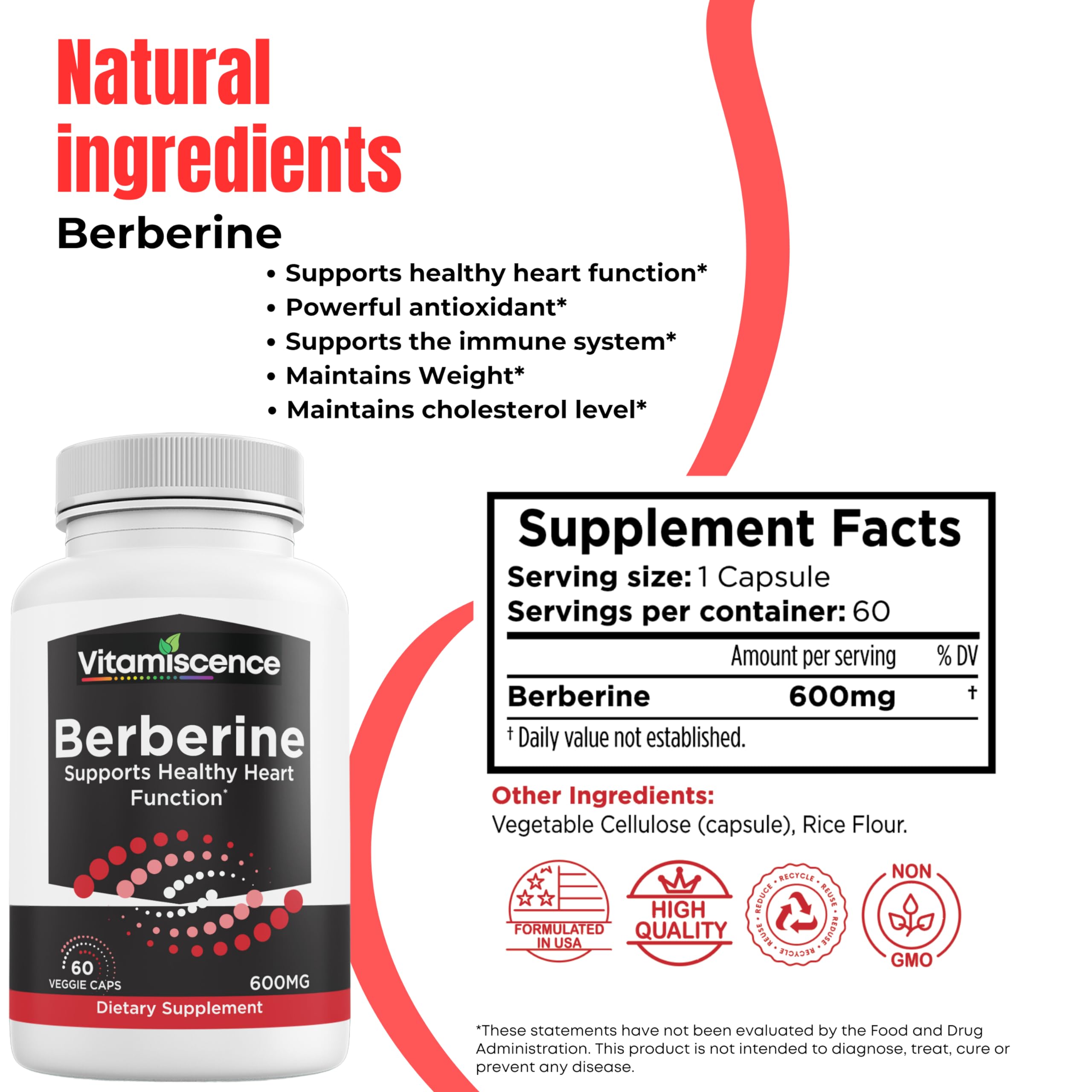 Berberine for enhanced antioxidant protection