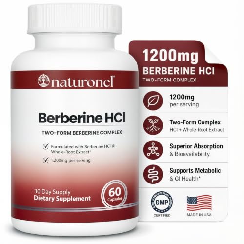 Berberine HCl 1200 mg supplement