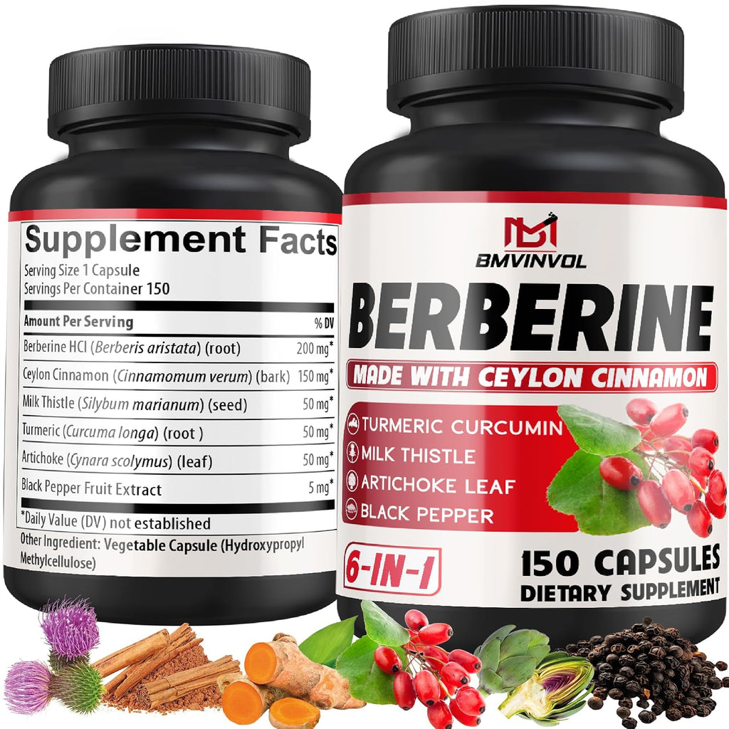 berberine hcl 500 mg capsules