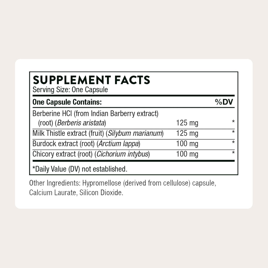 Berberine HCl and milk thistle benefits