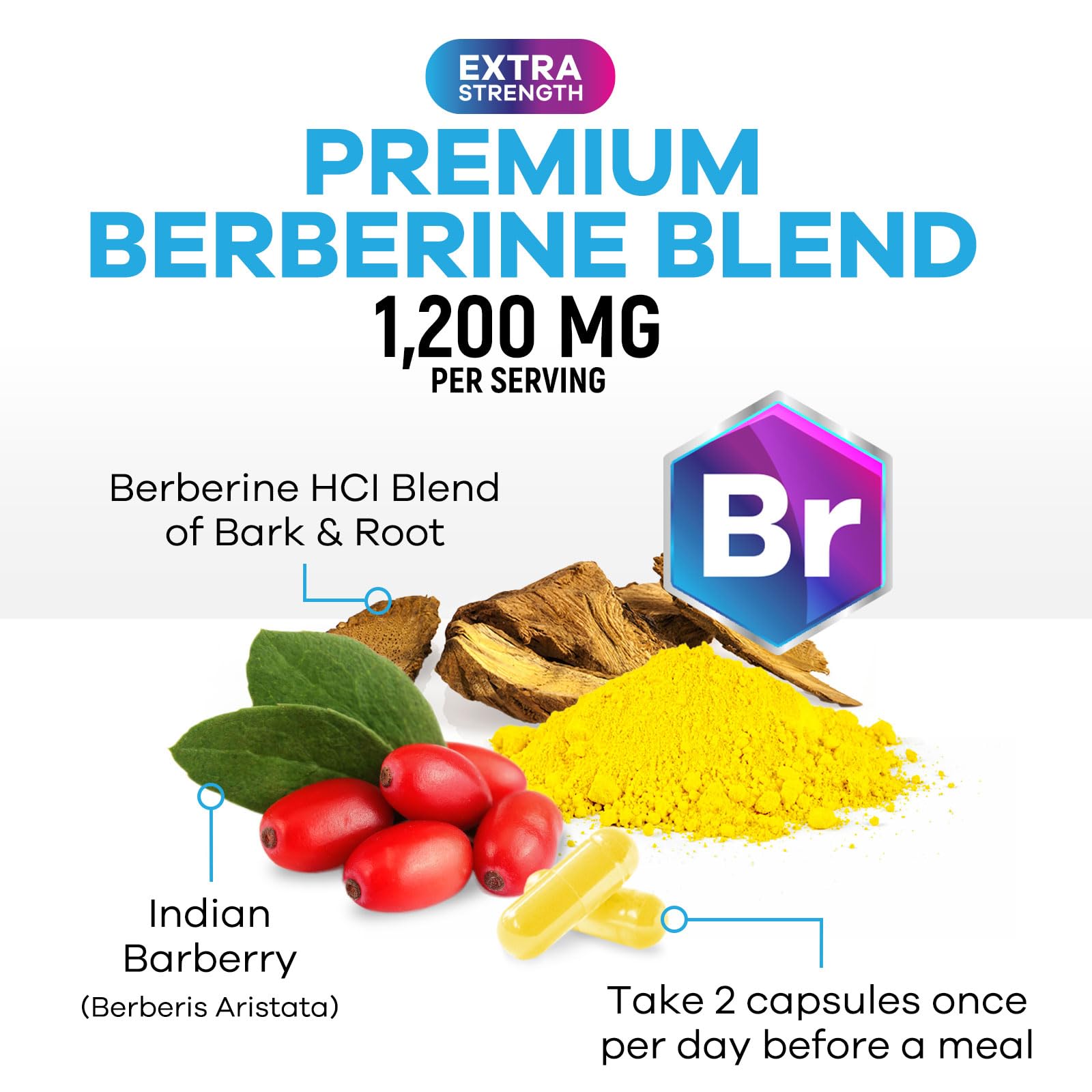 Berberine HCl capsules for seniors