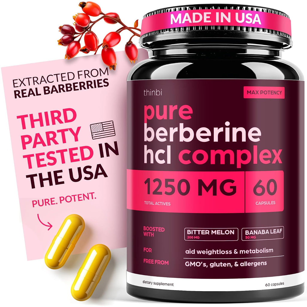 berberine hcl dietary supplement capsules