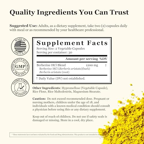 Berberine HCl for blood sugar balance