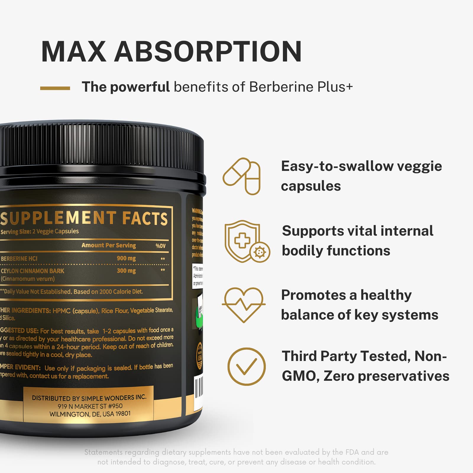 berberine HCL for digestive health