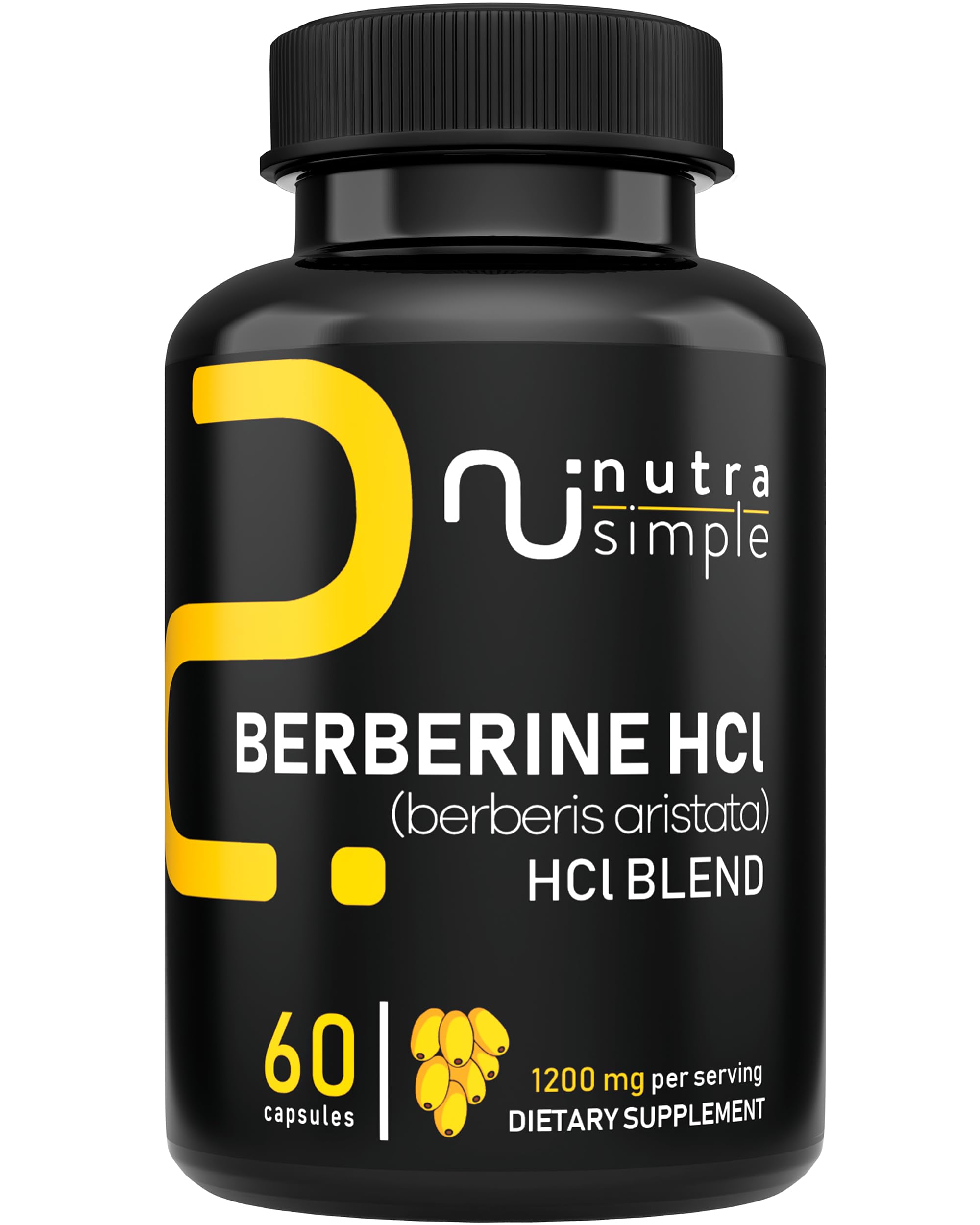 Berberine HCl vegan capsules for health