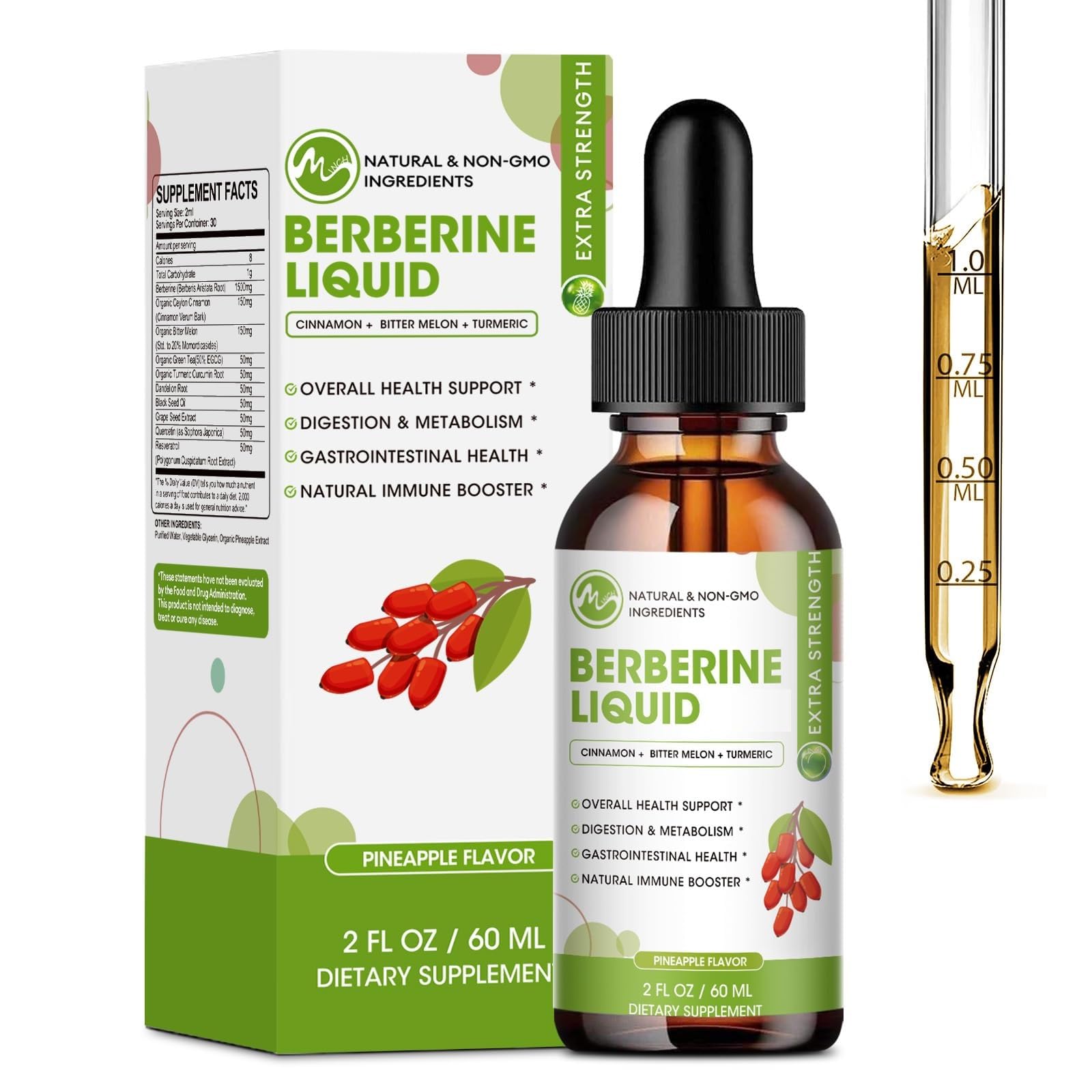 Berberine liquid drops for immunity