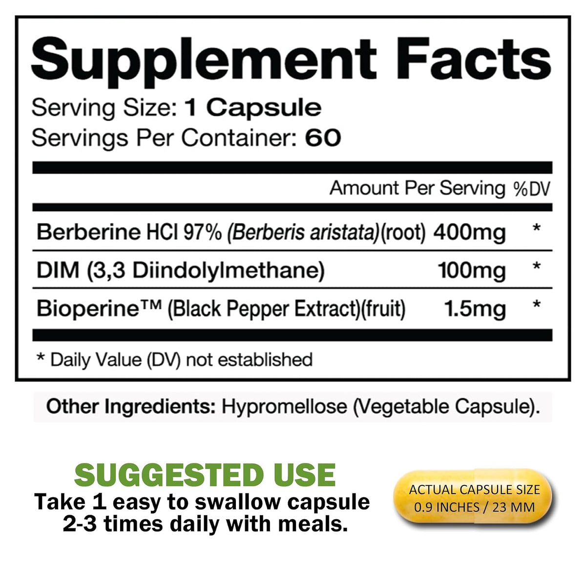 Berberine multivitamin for optimal health
