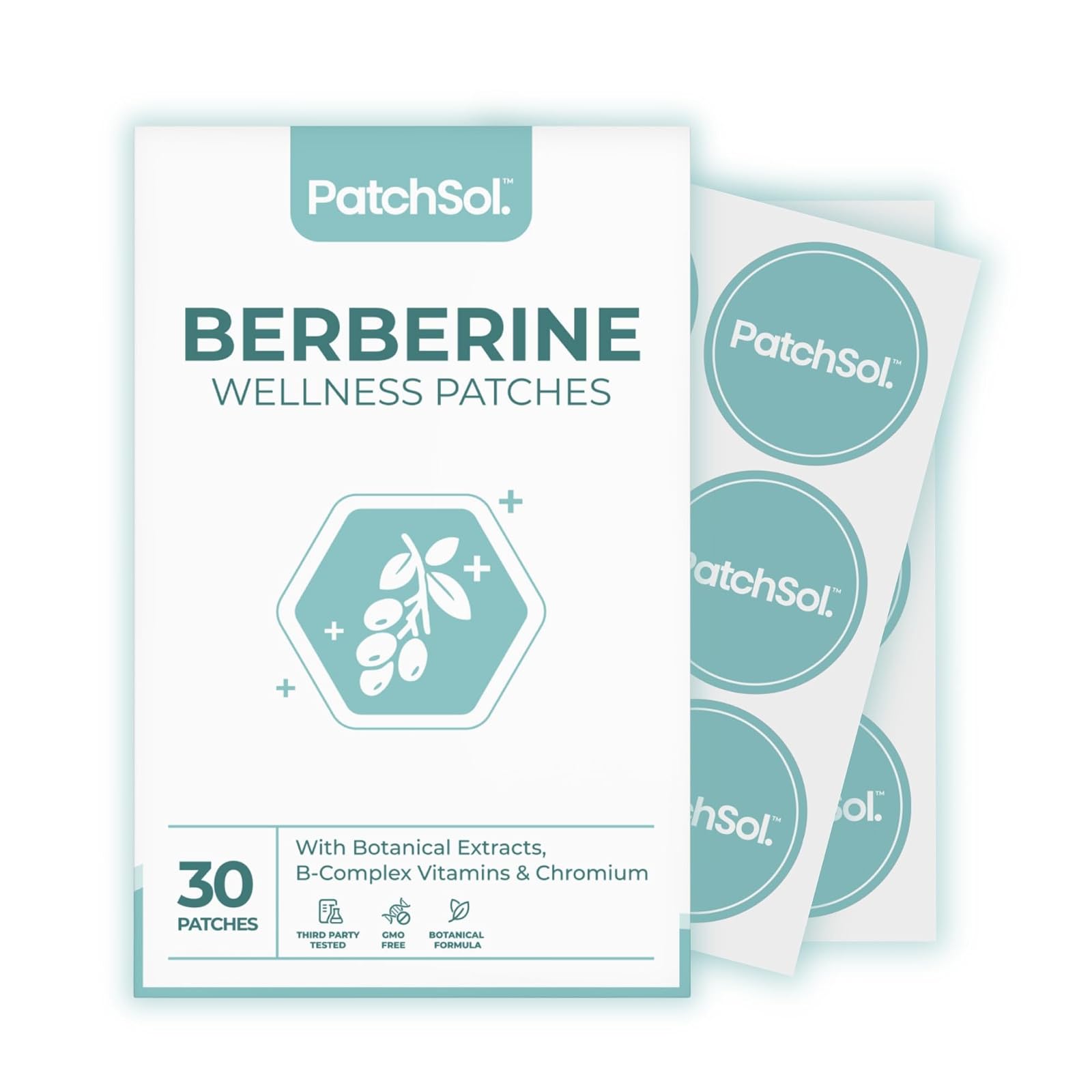 Berberine patches for weight management