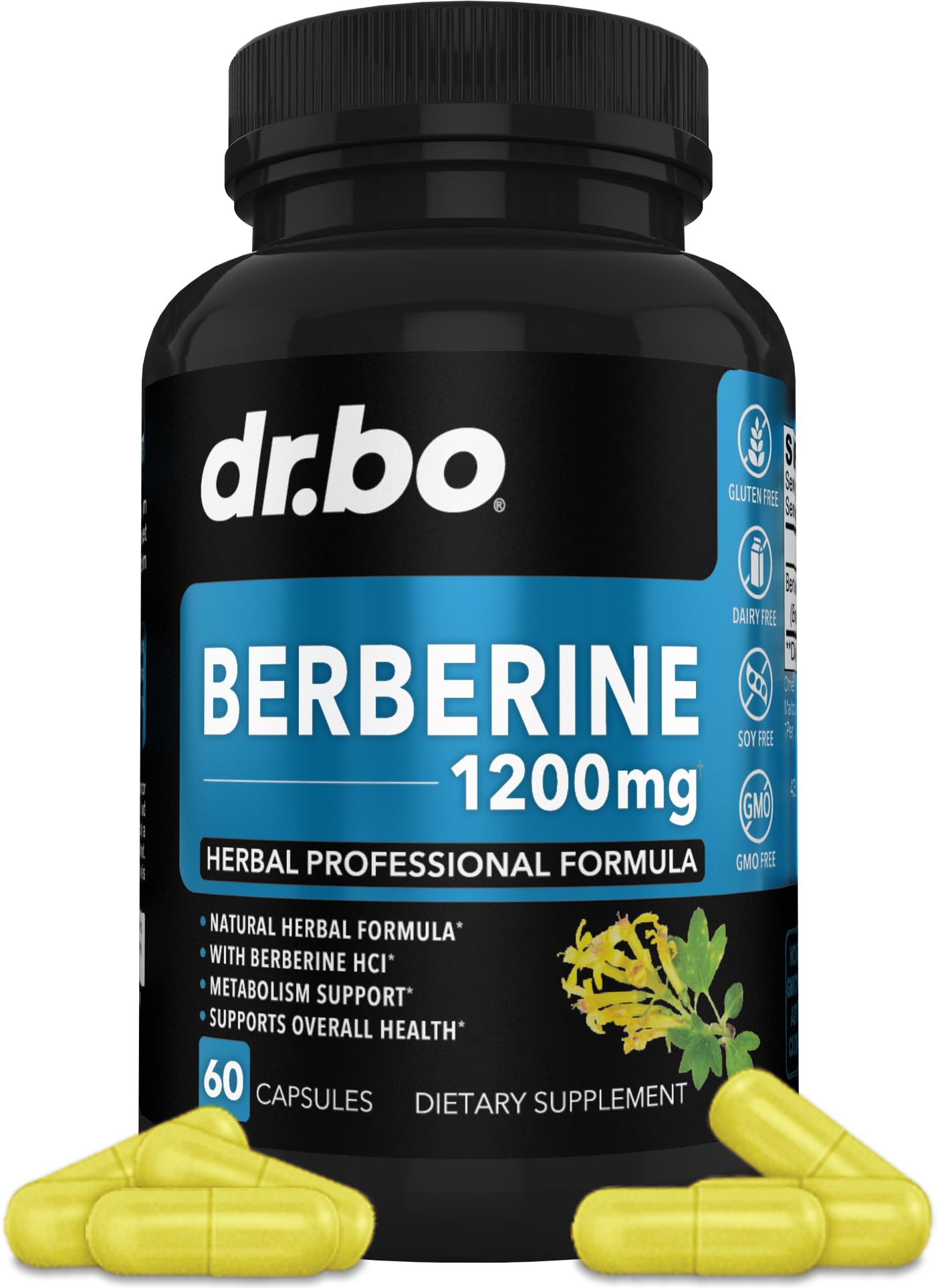 berberine supplement capsules for metabolism