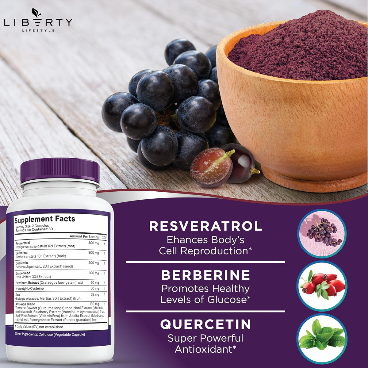 Berberine supplement for blood sugar support