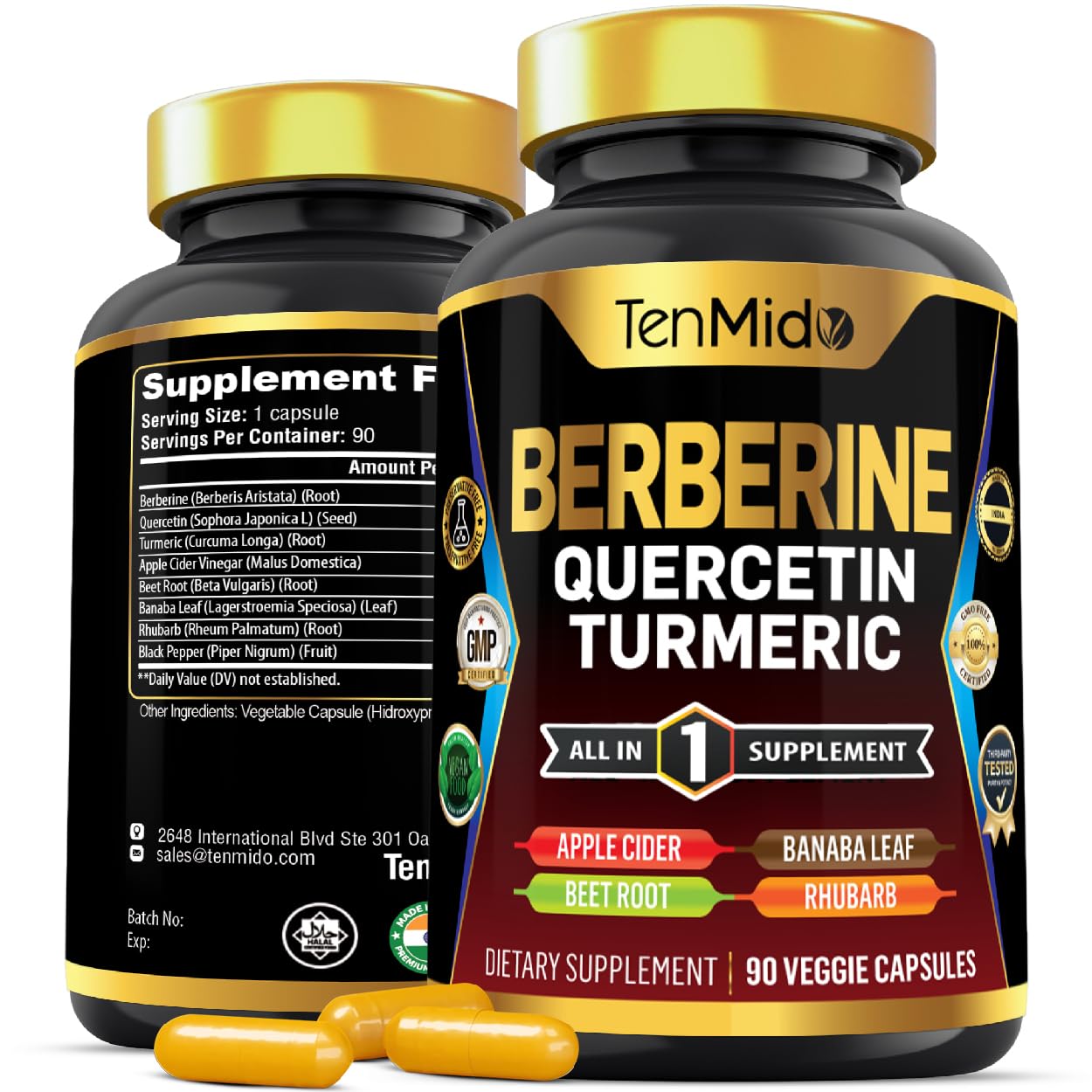Berberine supplement for digestive health