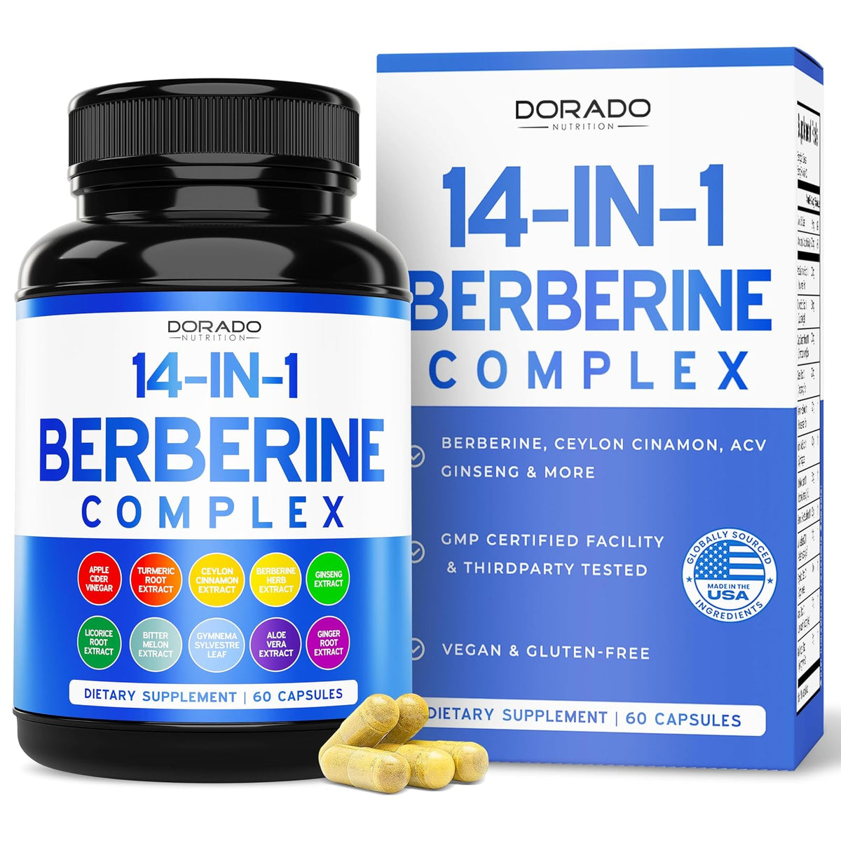 Berberine supplement for metabolic health