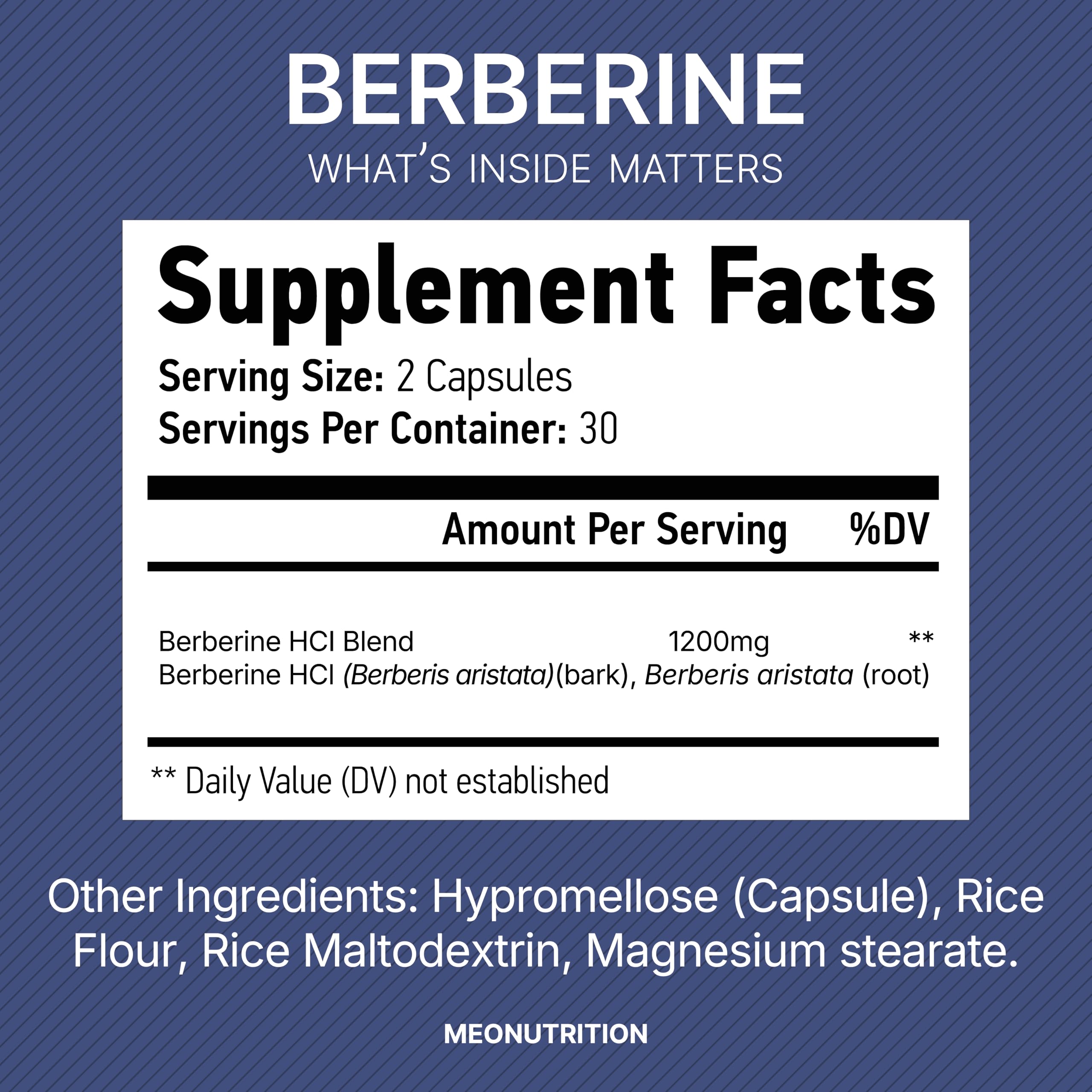 Berberine supplement for overall health