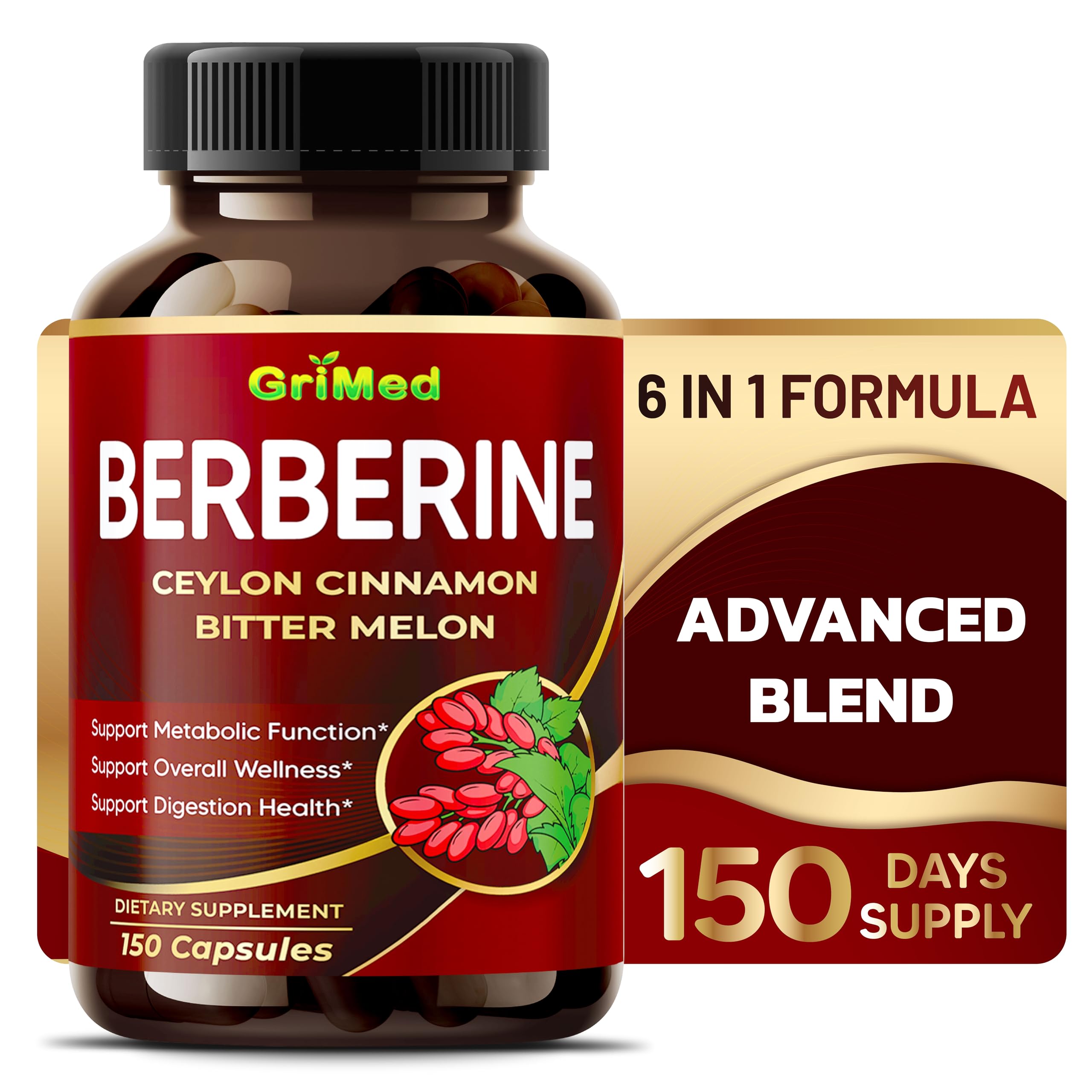 Berberine supplement with Ceylon cinnamon