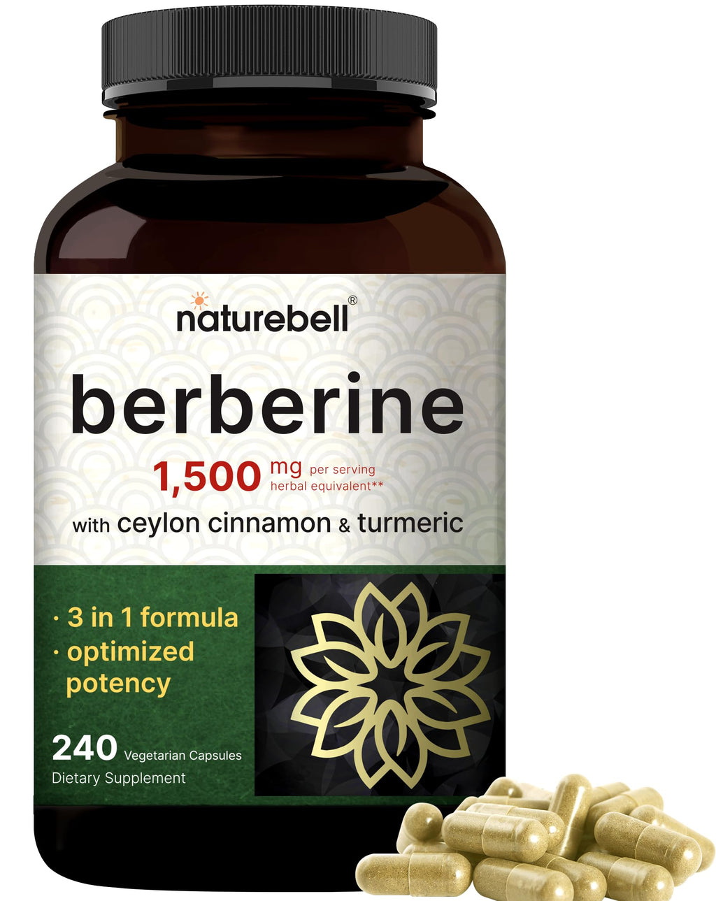 Berberine supplement with Ceylon cinnamon