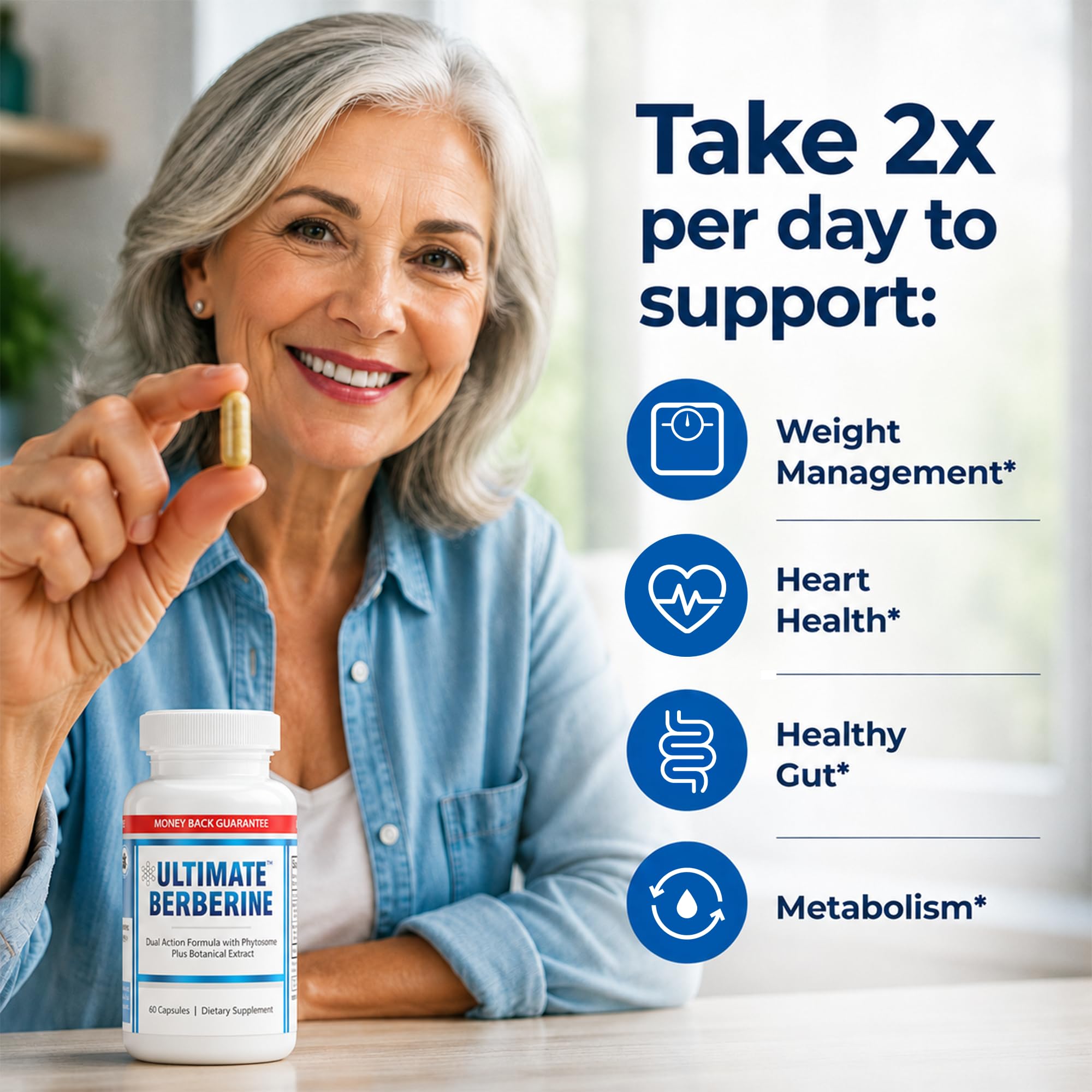 Berberine supplements for overall wellness