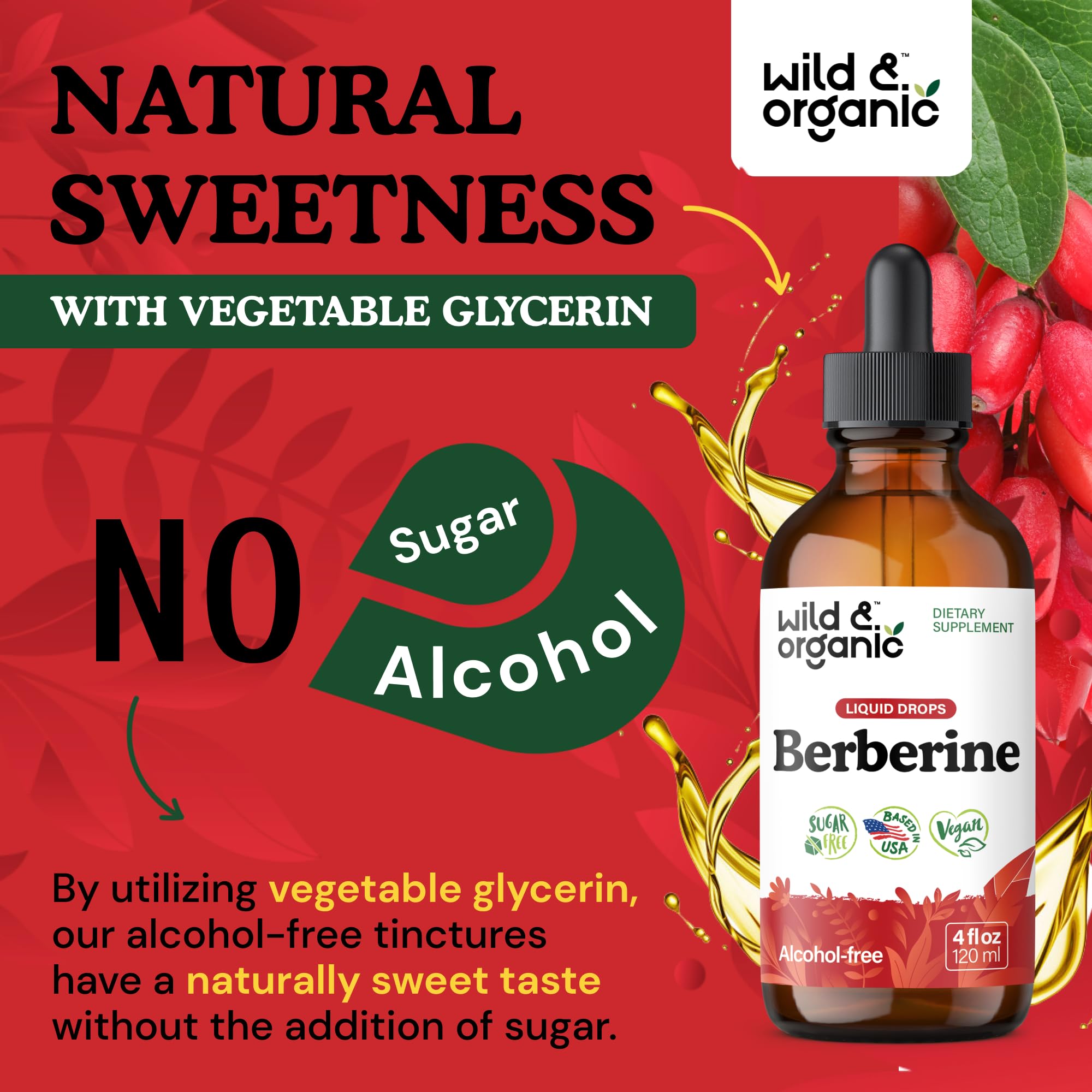 Berberine tincture for energy boost