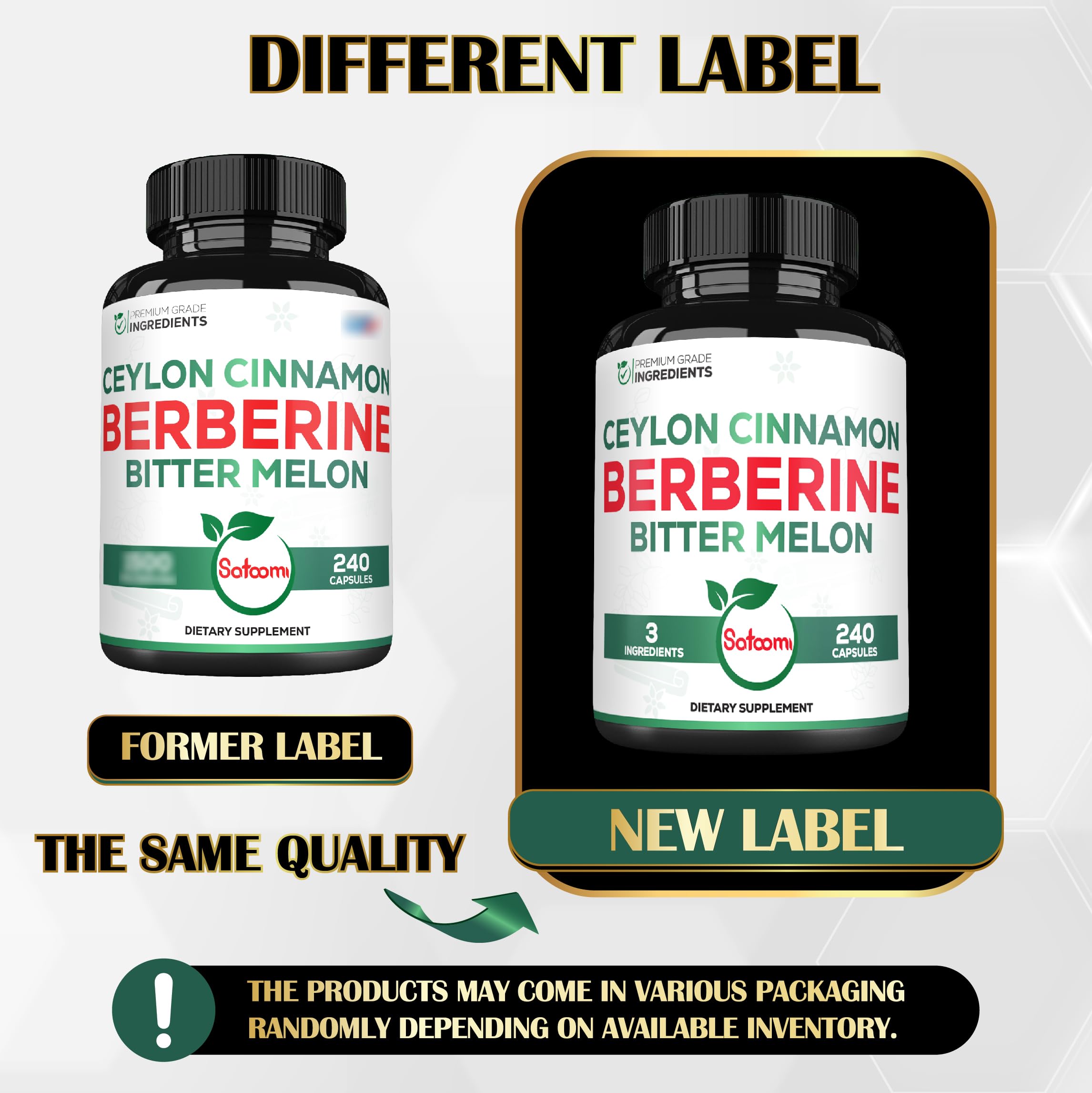 Berberine with organic ingredients