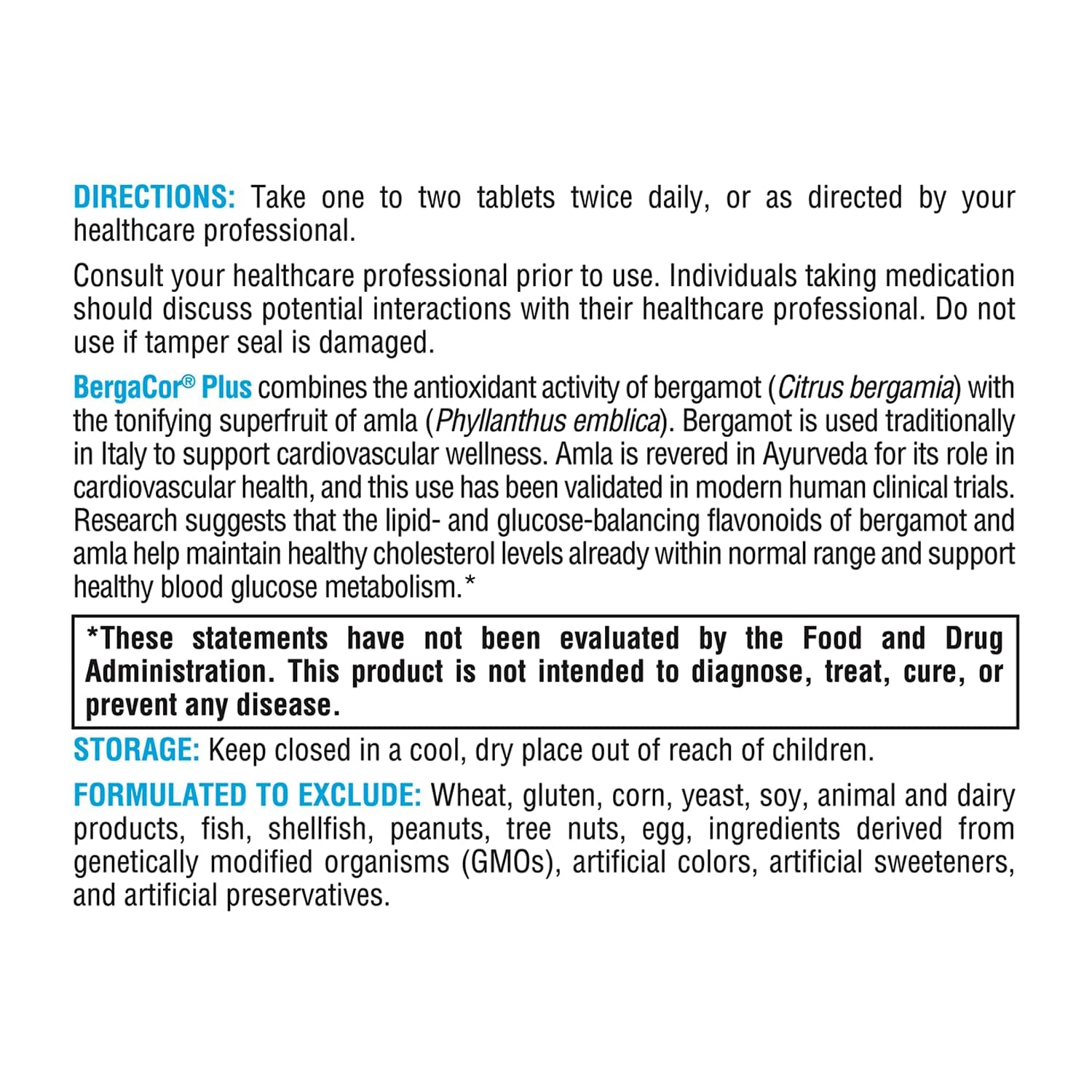 BergaCor Plus promotes healthy circulation