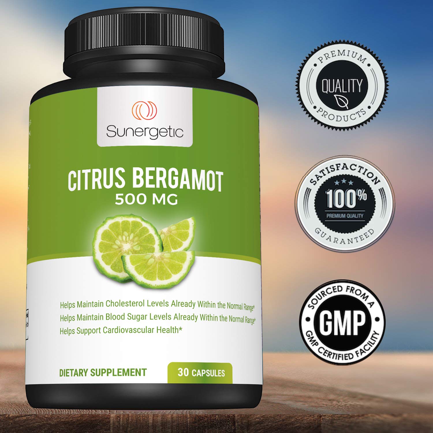 Bergamot capsules for overall health benefits