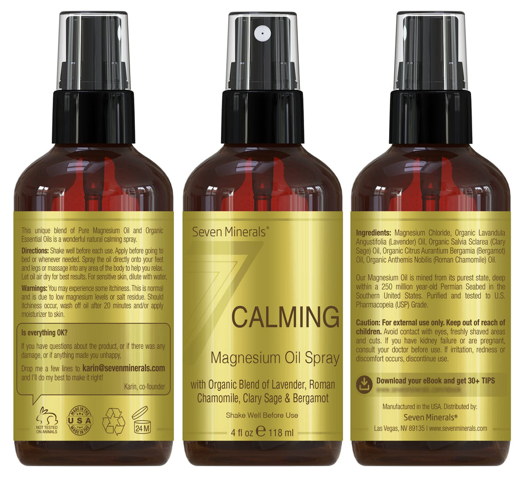 bergamot magnesium spray for soothing comfort