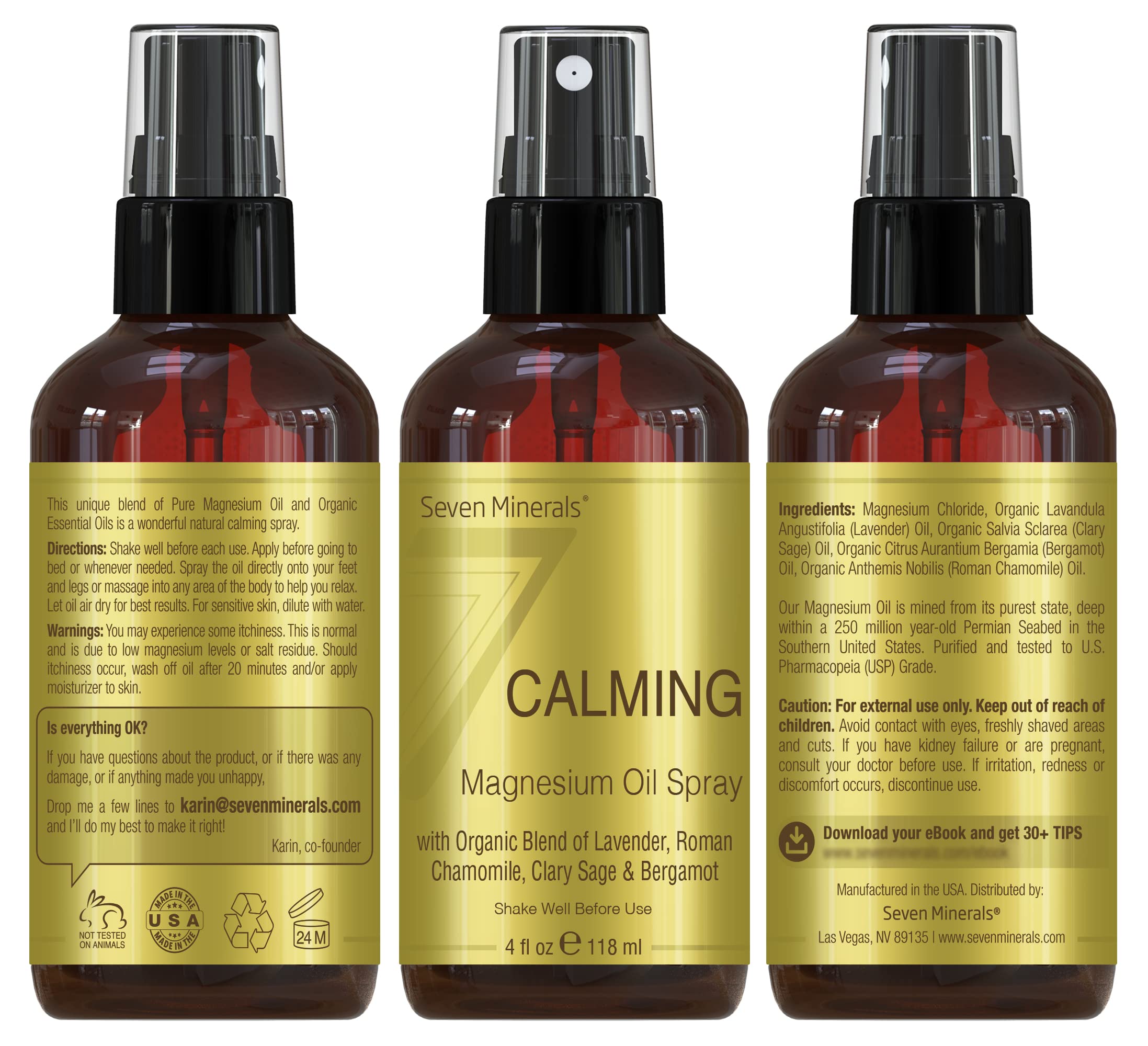 bergamot magnesium spray for soothing comfort