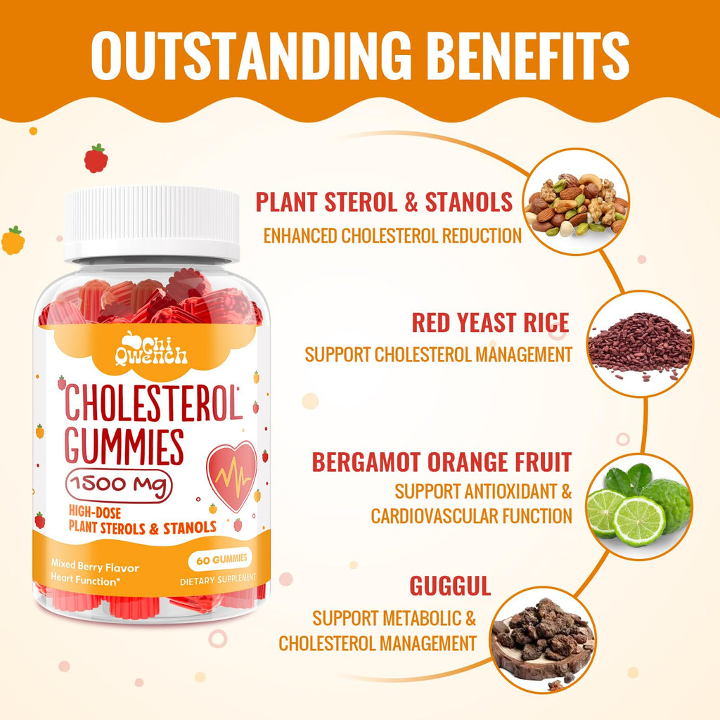 Bergamot orange gummies for cholesterol