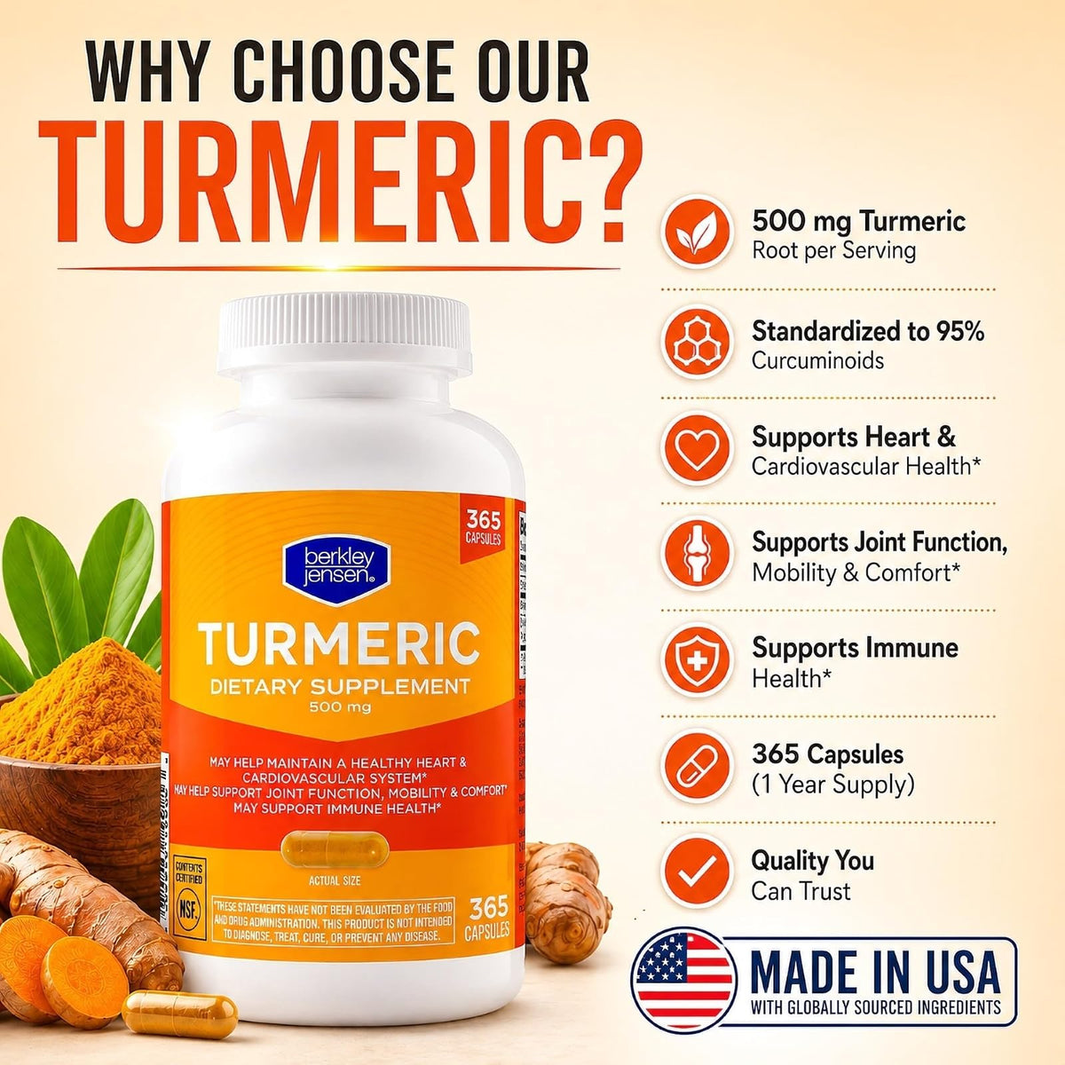 Berkley Jensen curcumin antioxidant support