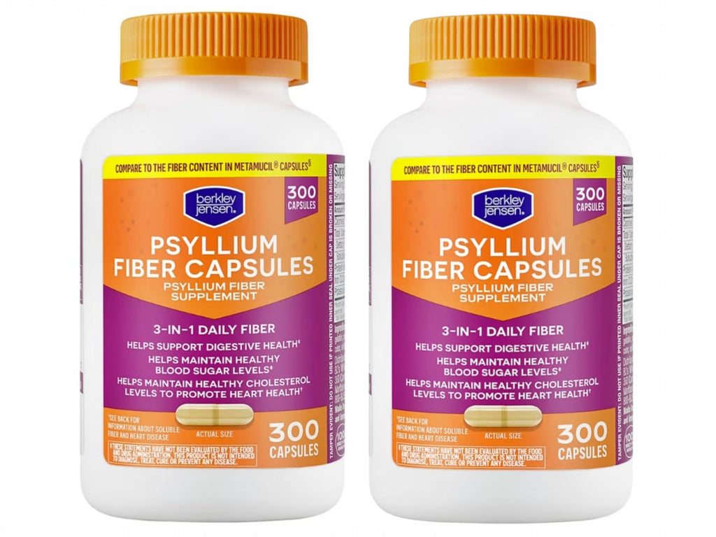Berkley Jensen psyllium fiber capsules