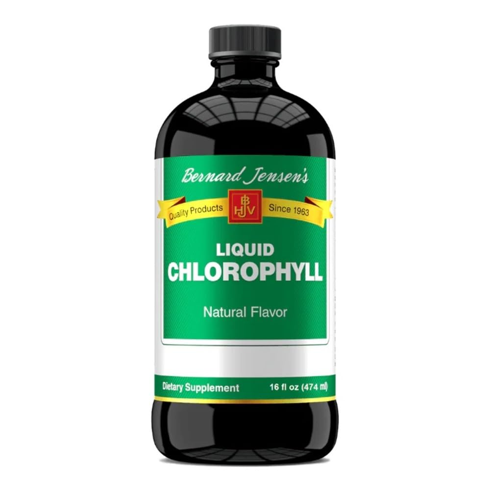 Bernard Jensen's chlorophyll liquid benefits