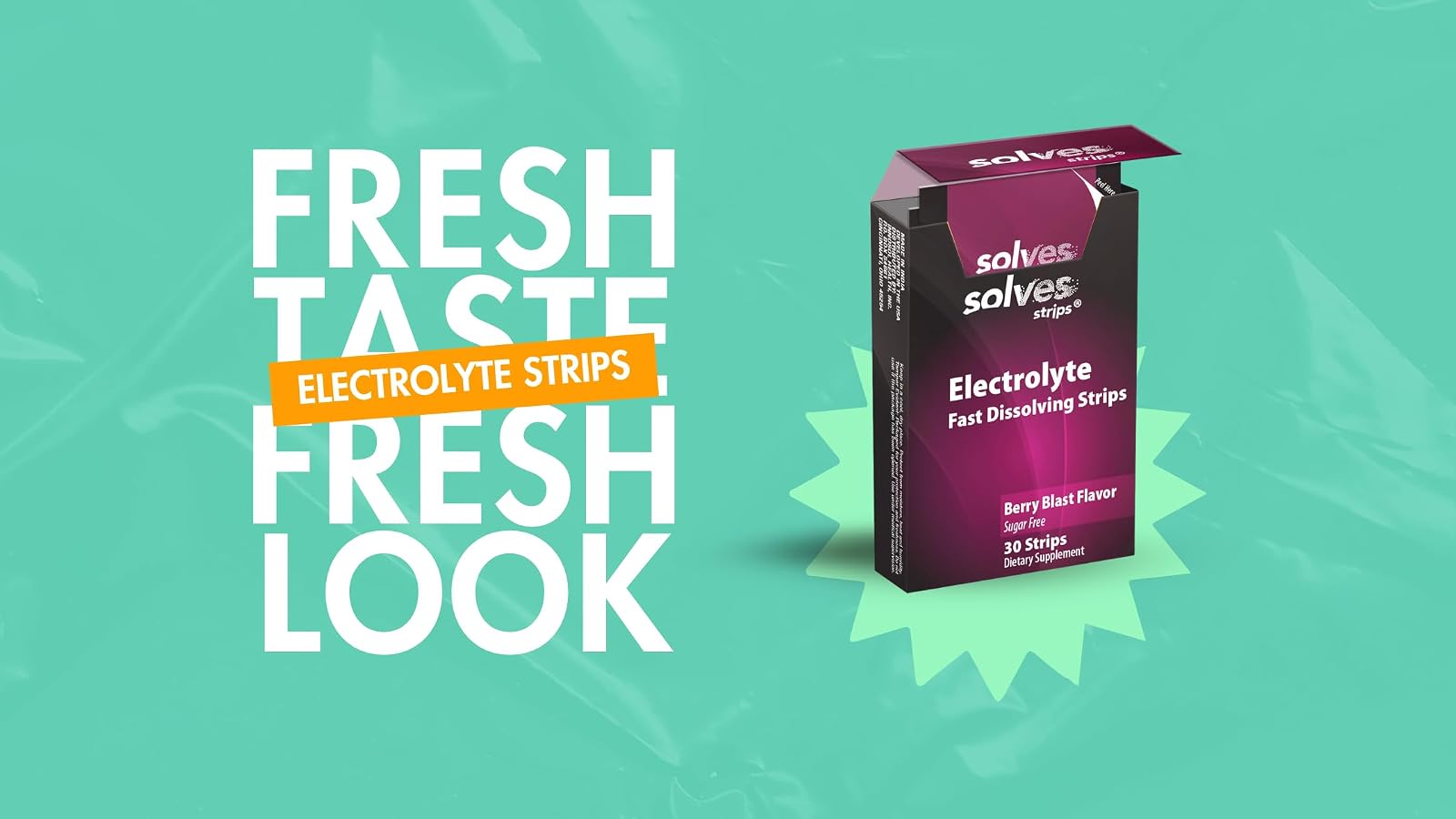 Berry blast electrolyte strips for energy