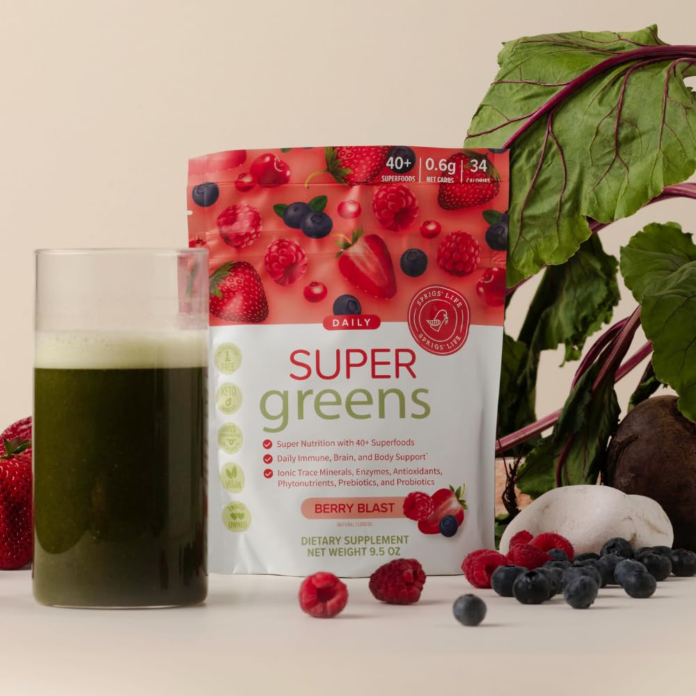 Berry Blast greens powder for healthy smoothies