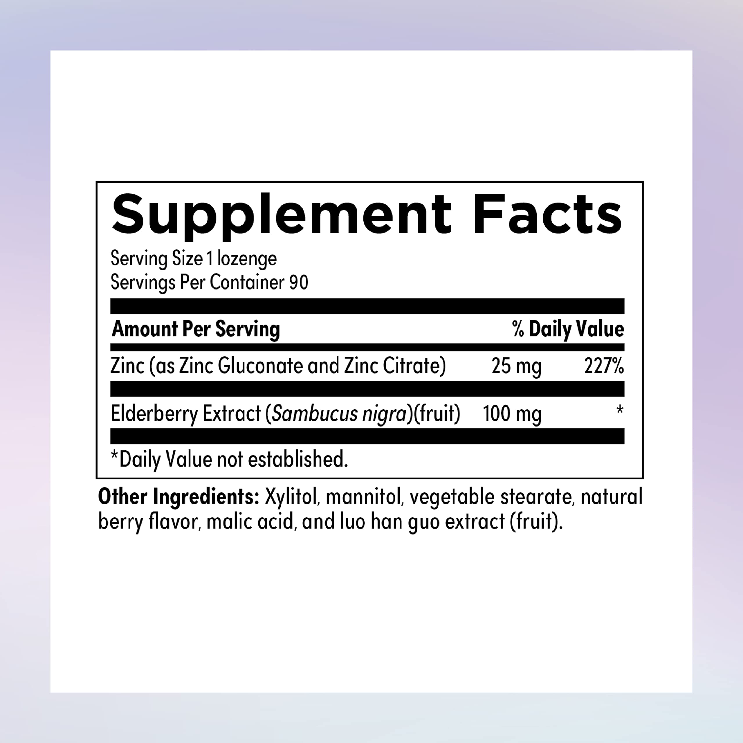 berry flavor zinc supplement benefits