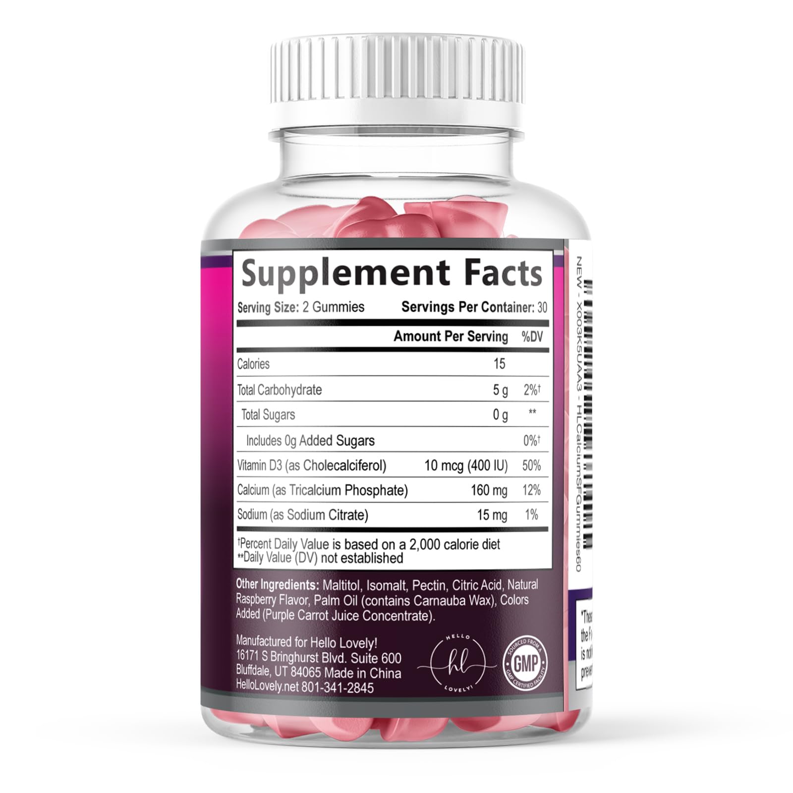 berry-flavored calcium for tasty nutrition