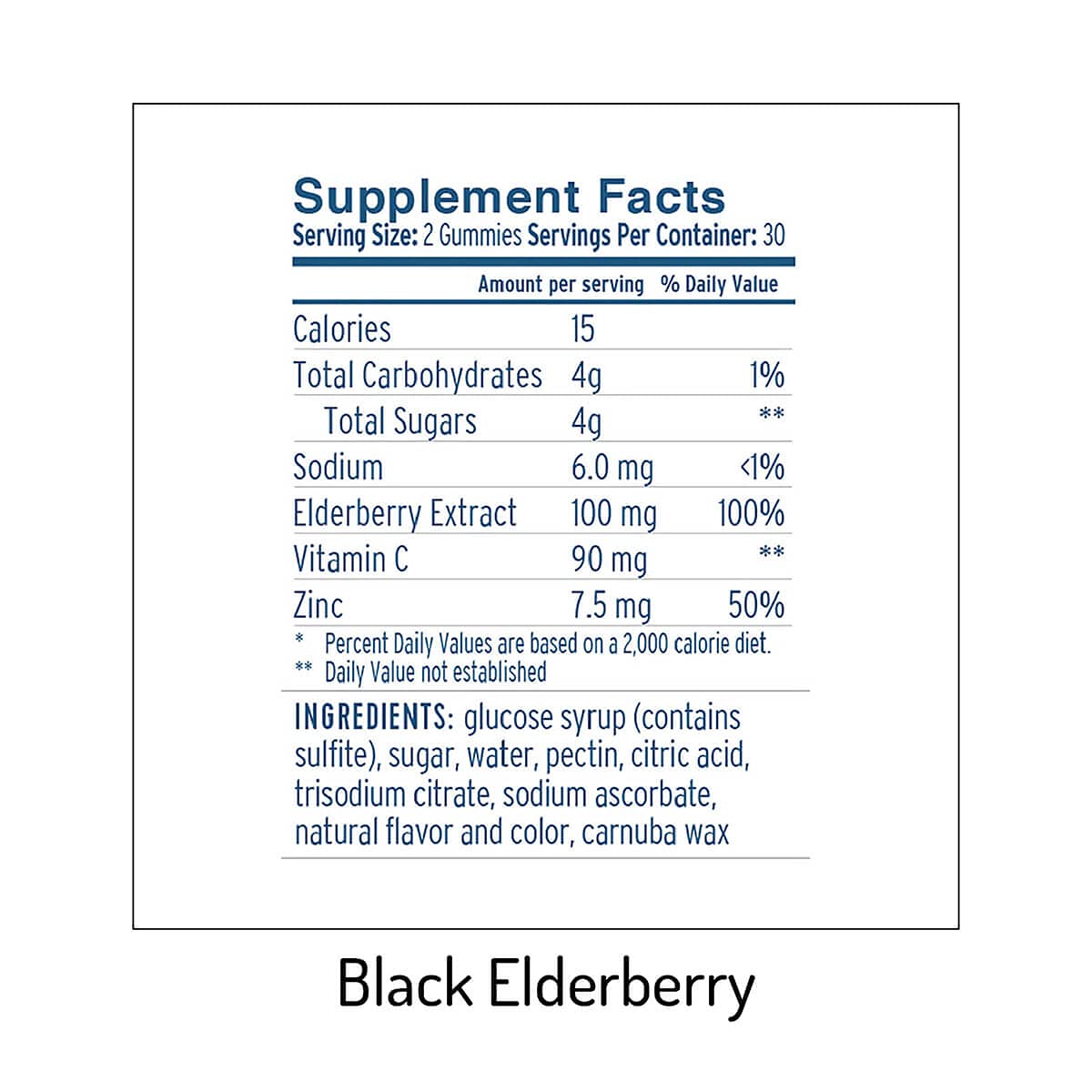 berry flavored elderberry vitamin gummies
