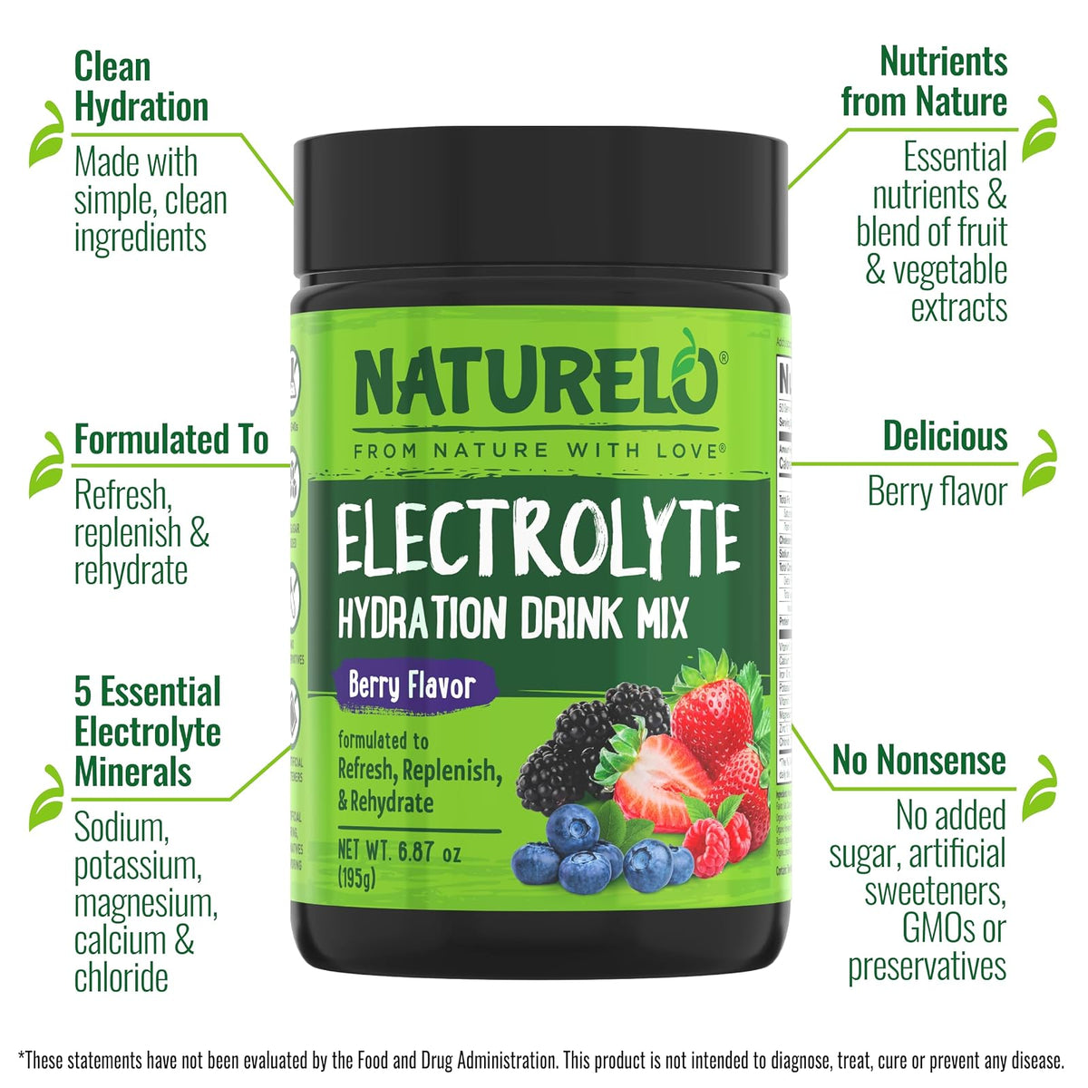 berry flavored electrolyte drink mix
