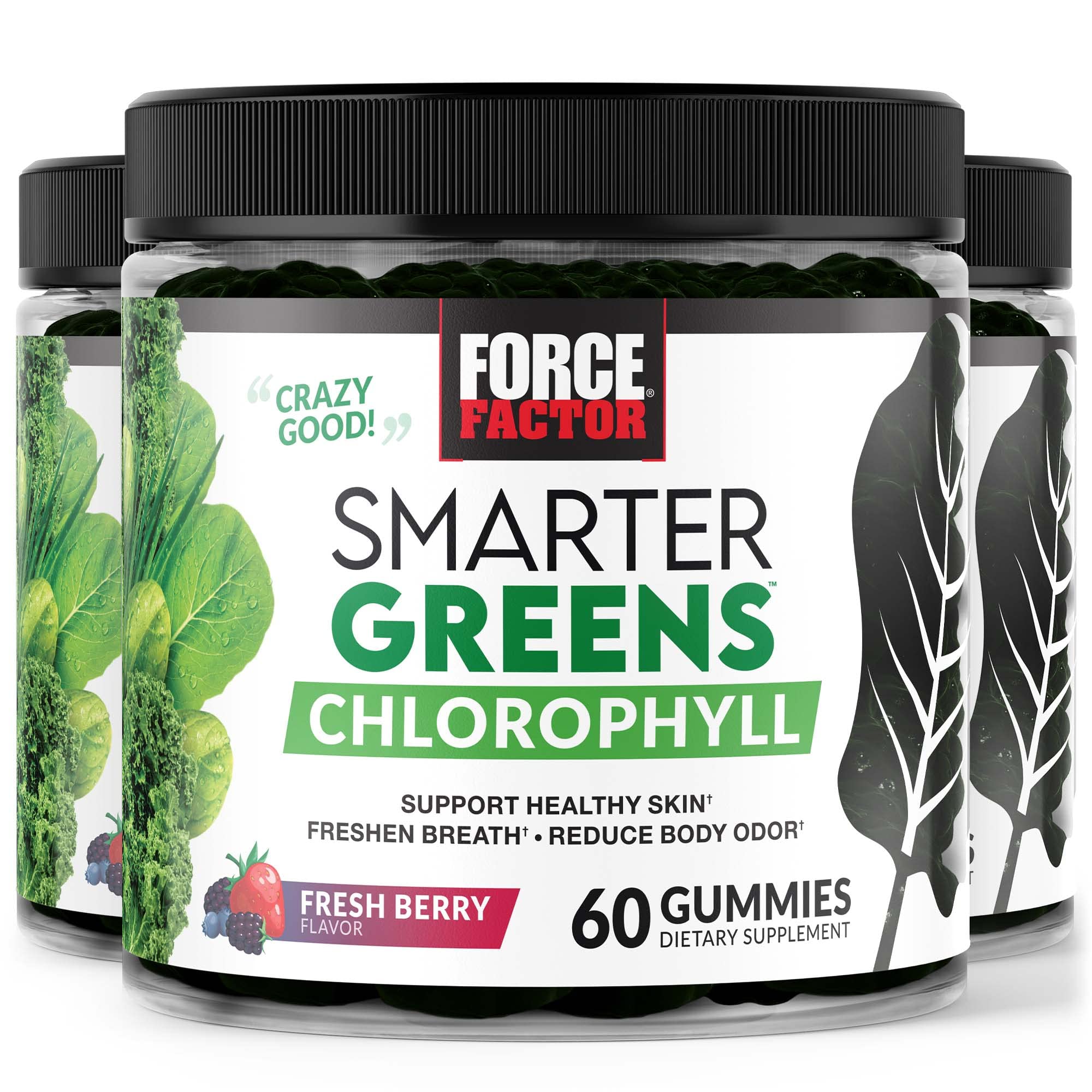 Berry flavour chlorophyll supplement for men