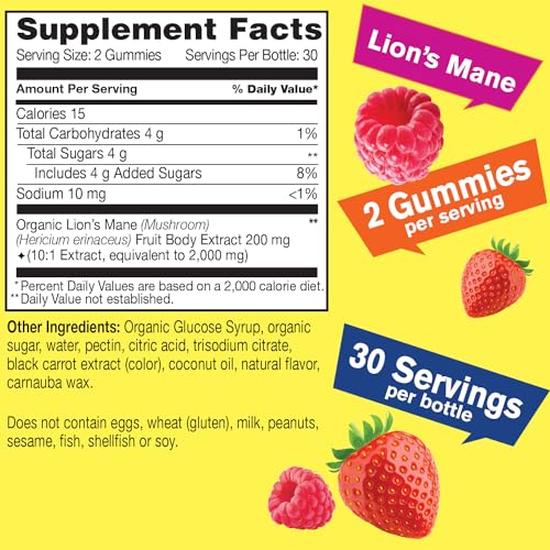 Berry flavour cognitive enhancement gummies