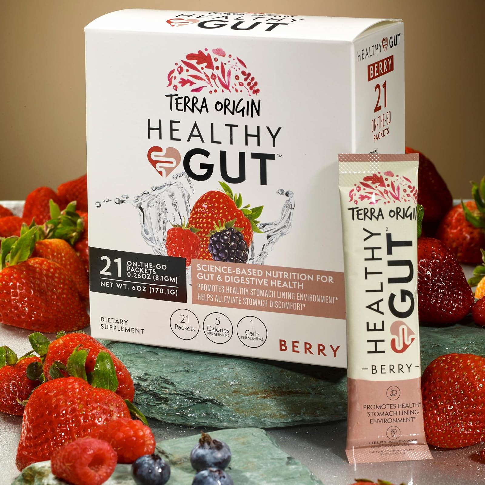 Berry flavour digestive enzymes packs