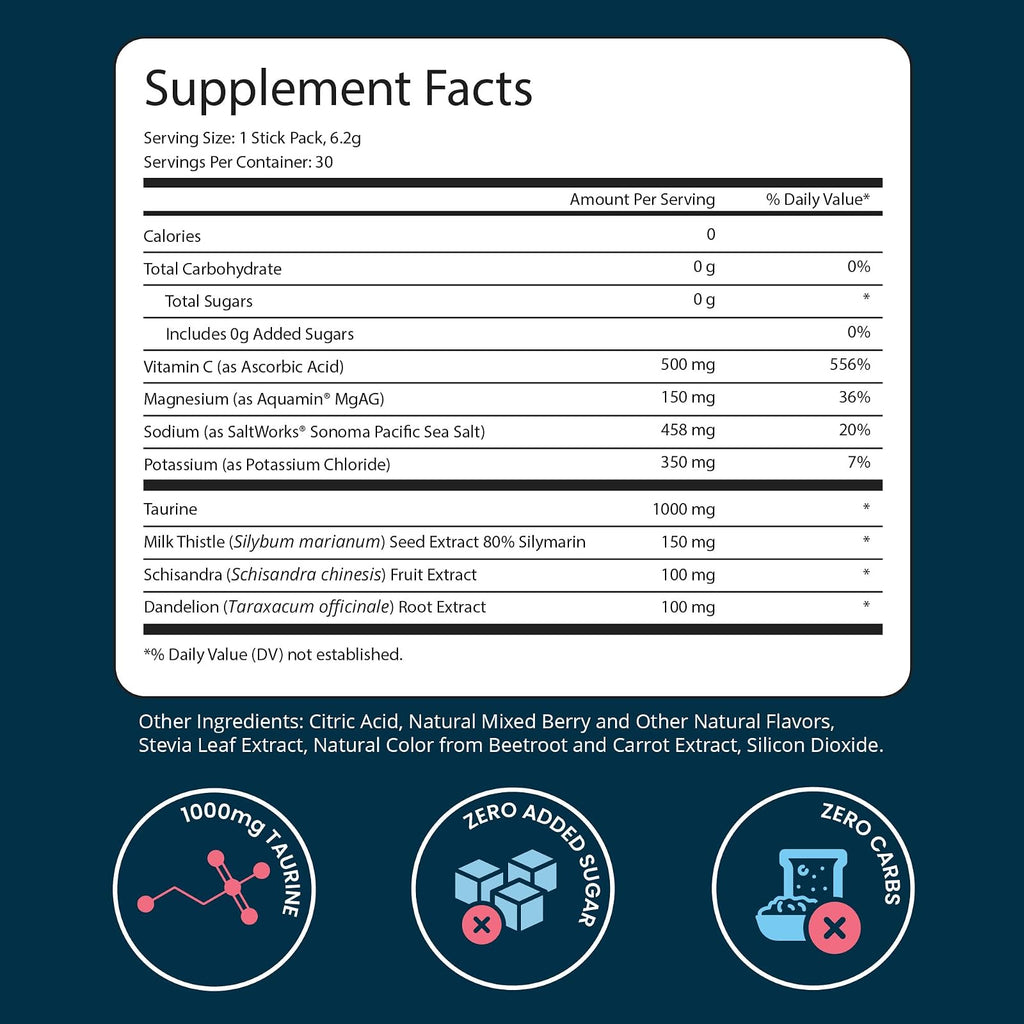 Berry flavour electrolyte drink mix