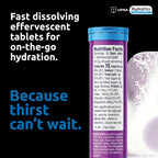 Berry flavour electrolyte hydration tablets