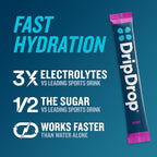 Berry flavour electrolyte packets for sports