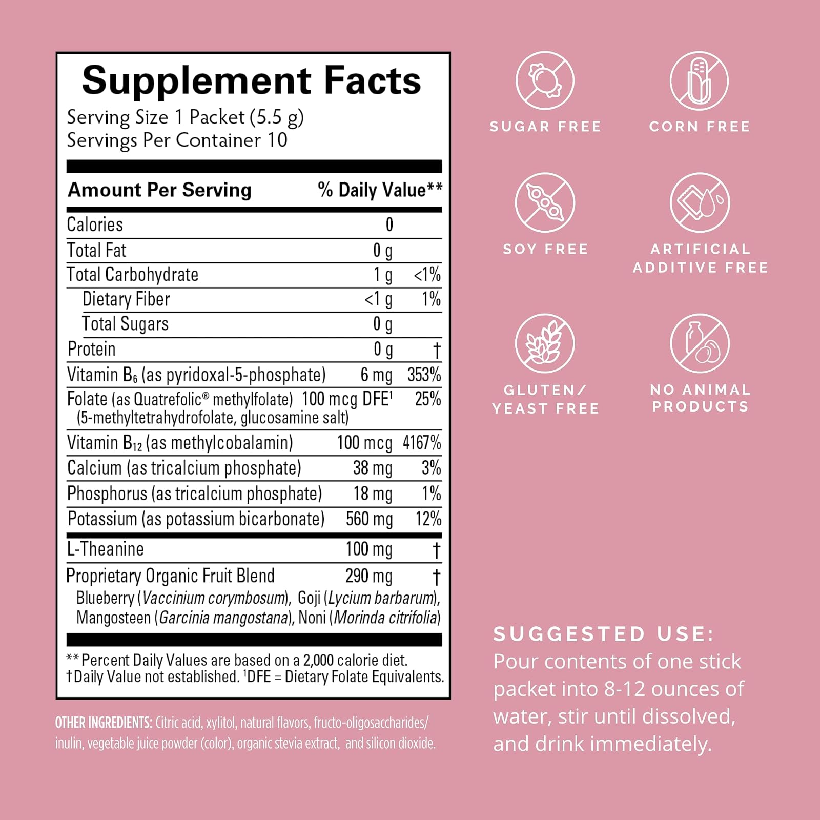 Berry flavour gummy multivitamin packets