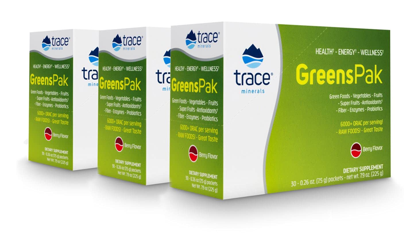 Berry flavour mineral supplement packs