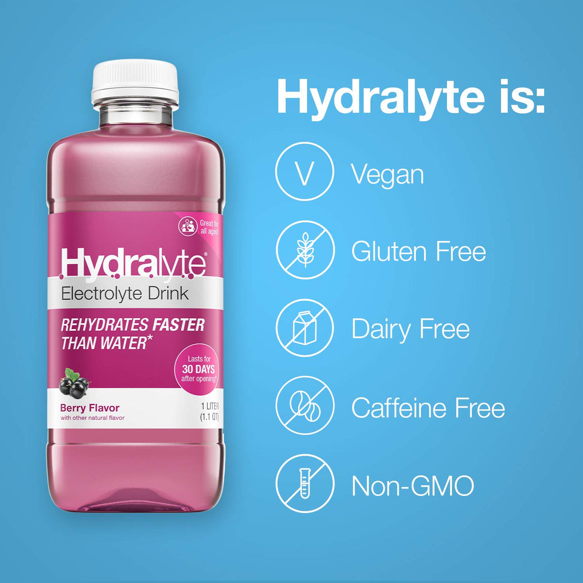 Berry flavour oral hydration solution