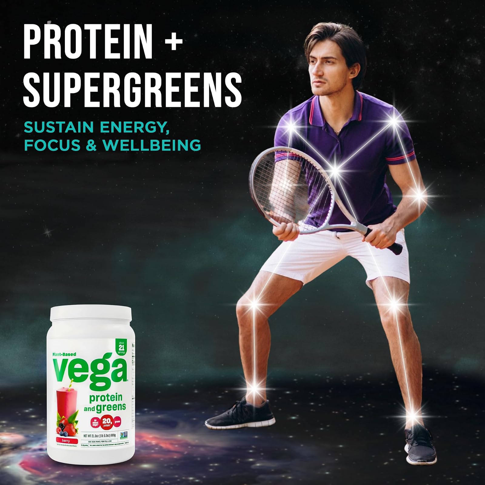 Berry flavour plant based protein