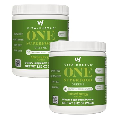 Berry flavour spirulina greens supplement