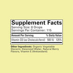Berry flavour vitamin D for babies